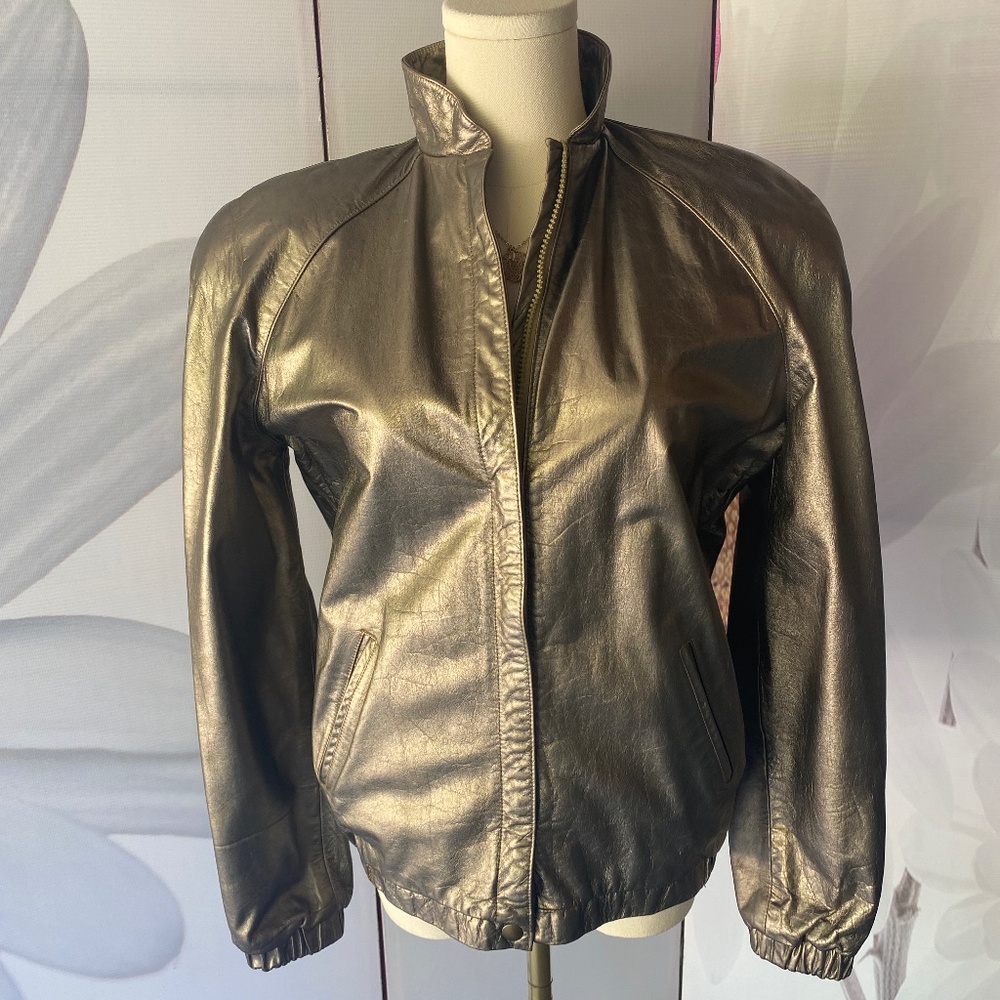 Samelson Abrams 1980’s Bronze Leather Jacket - Gem